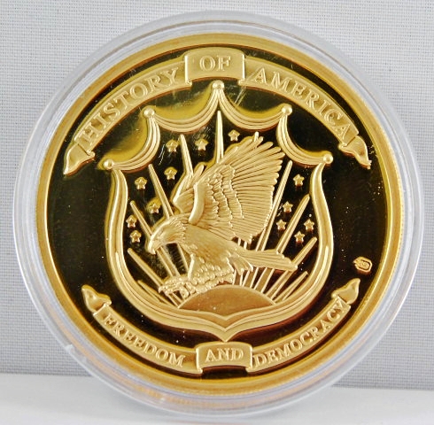 From the Symbols of Freedom Coin Collection - 1.5" Medallion Layered in ...
