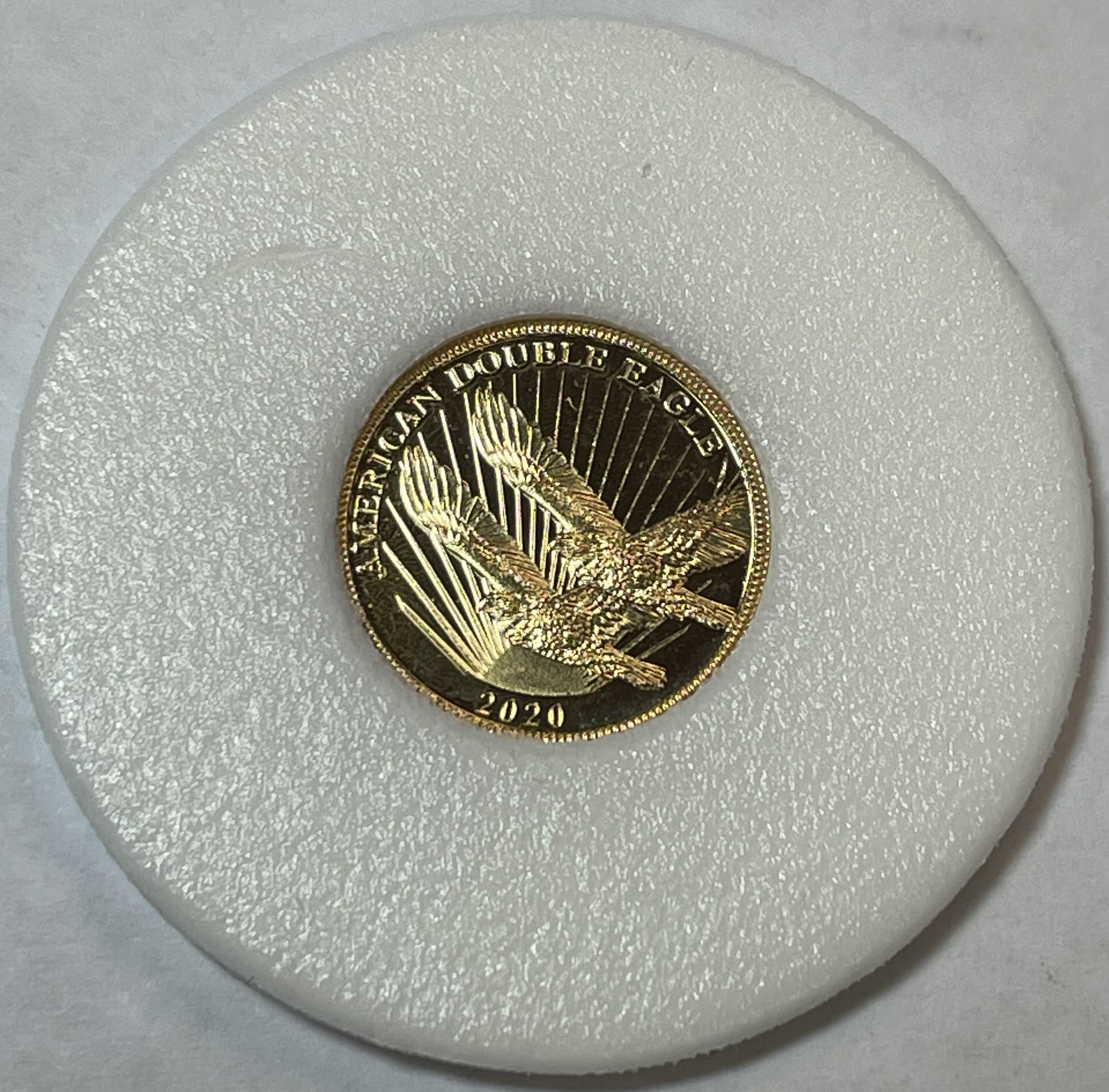 2020 American Double Eagle 1/10 oz .24 Pure Gold $5 Cook Islands ...