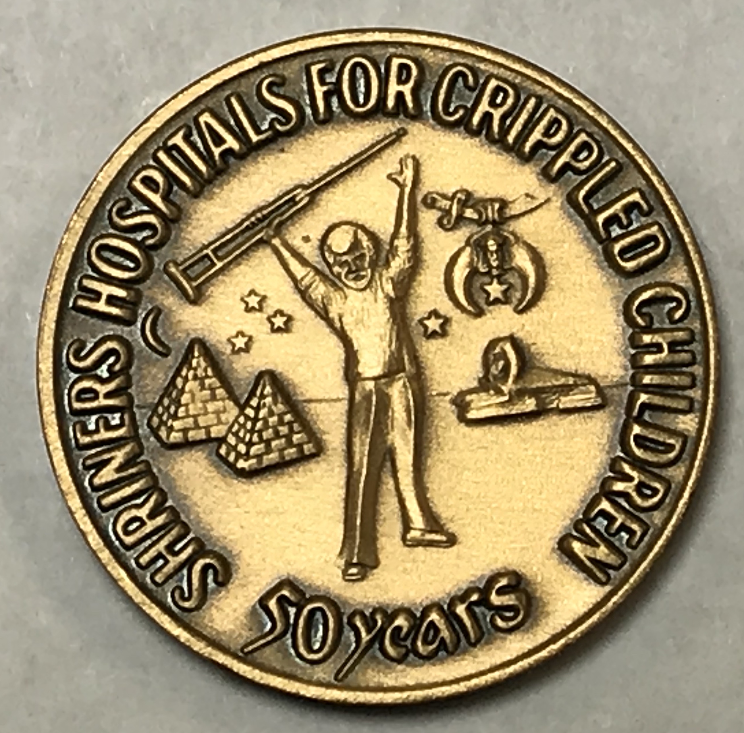 1972 Shriners Hospitals Centennial Commemorative Coin | Property Room