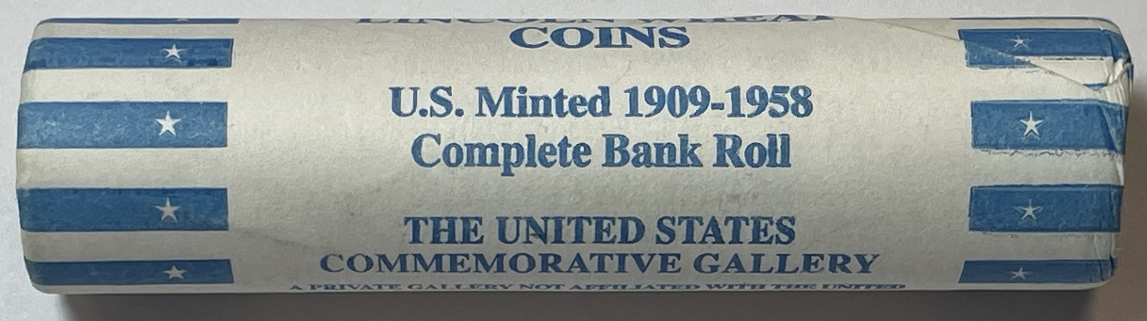 Lincoln Wheat Cents U.S. Minted 1909-1958 Complete Bank Roll Out of ...