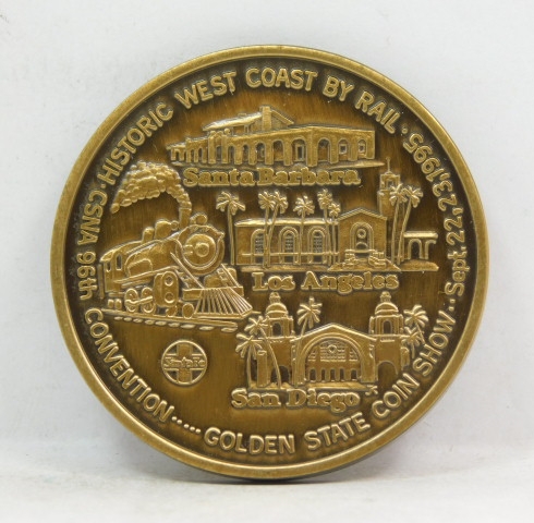 California State Numismatic Association Commemorative Medal/Coin - 1995 ...