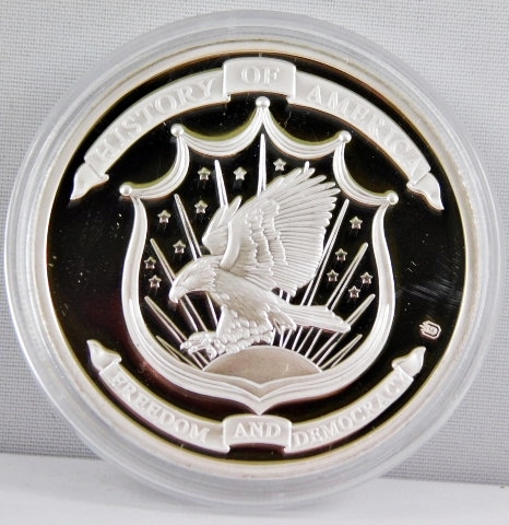 From the Symbols of Freedom Coin Collection - 1.5" Silver Plated ...