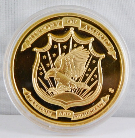 From the Symbols of Freedom Coin Collection - 1.5" Medallion Layered in ...