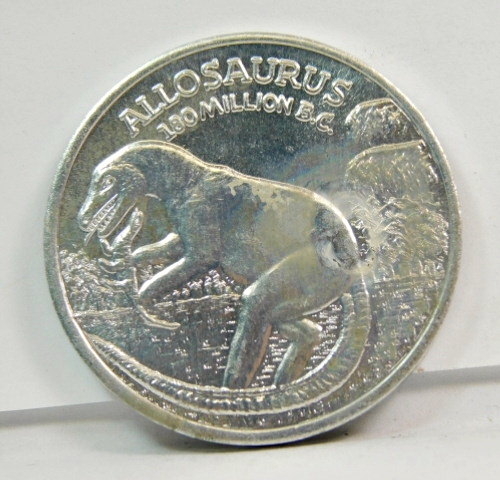 Allosaurus - 180 Million B.C. - Age of the Dinosaur Commemorative Coin ...