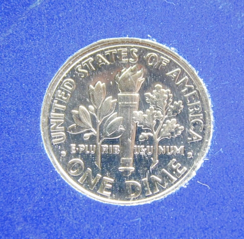 2000-S Proof DCAM Roosevelt Dime Encased Within An Informational Panel ...