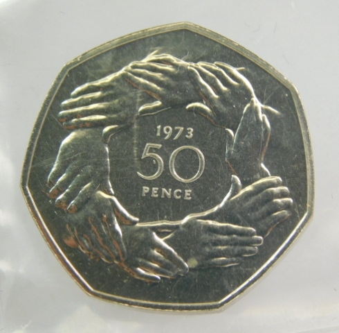 1973 UK EEC (Entry European Economic Community)Commemorative Royal Mint ...