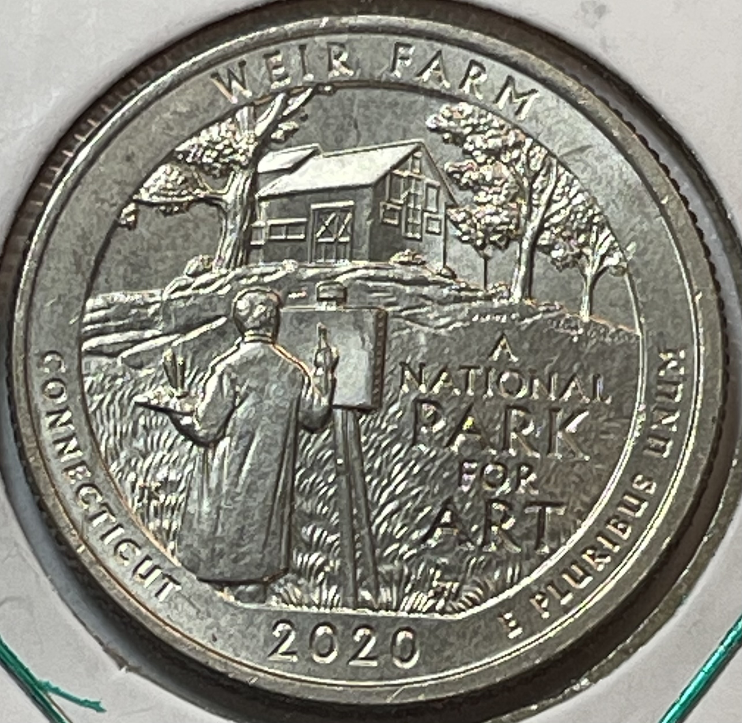 RARE 2020-W V75 Privy Weir Farm West Point Minted Quarter | Property Room