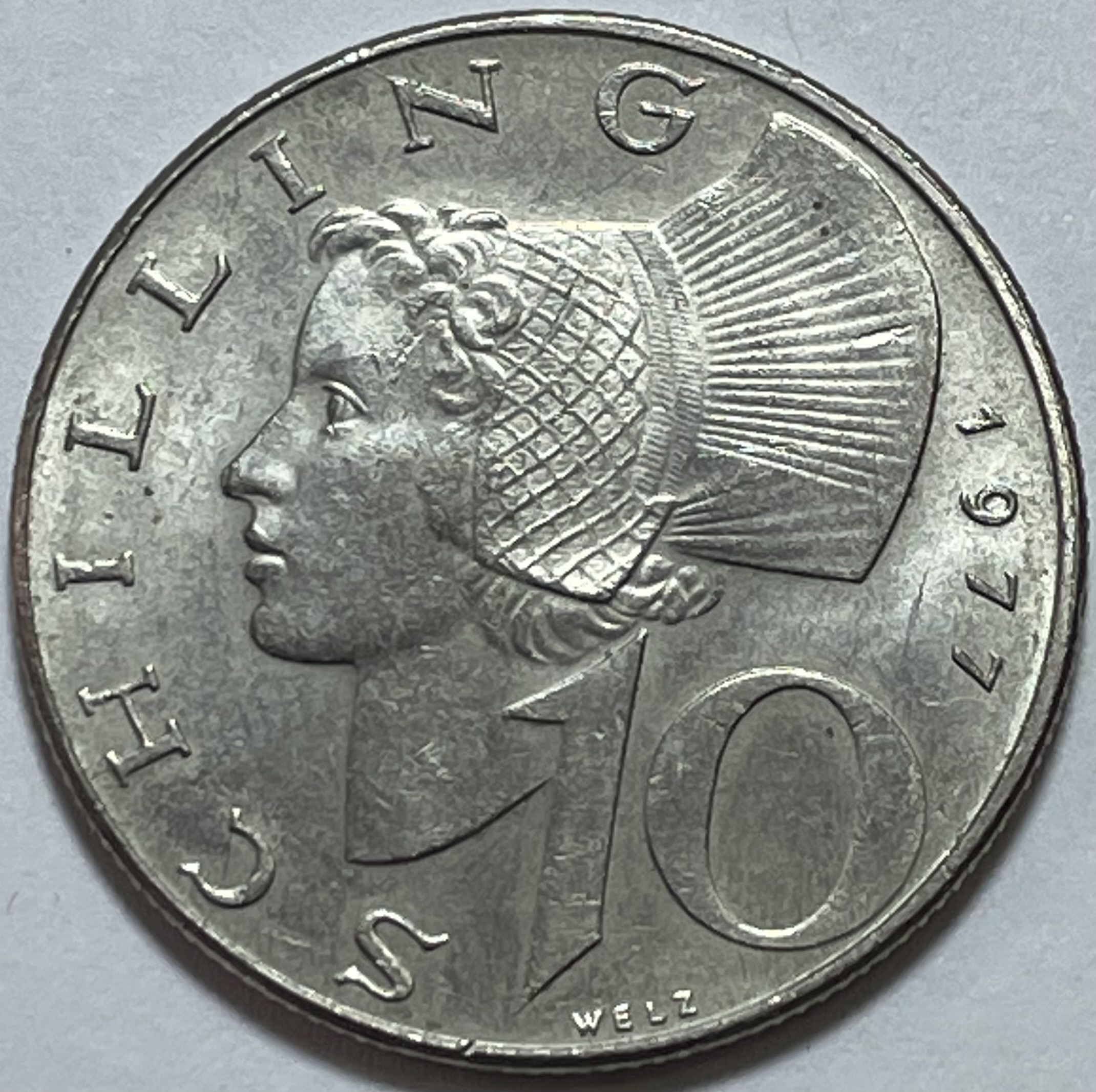 1977 Austria 10 Schilling - High Grade | Property Room