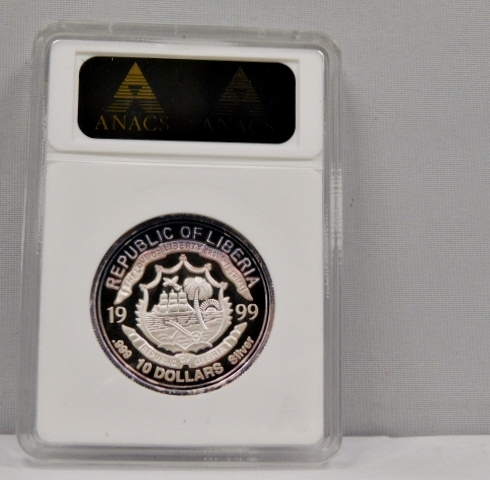 1999 $10 John F. Kennedy and John F. Kennedy Jr. Commemorative Silver ...