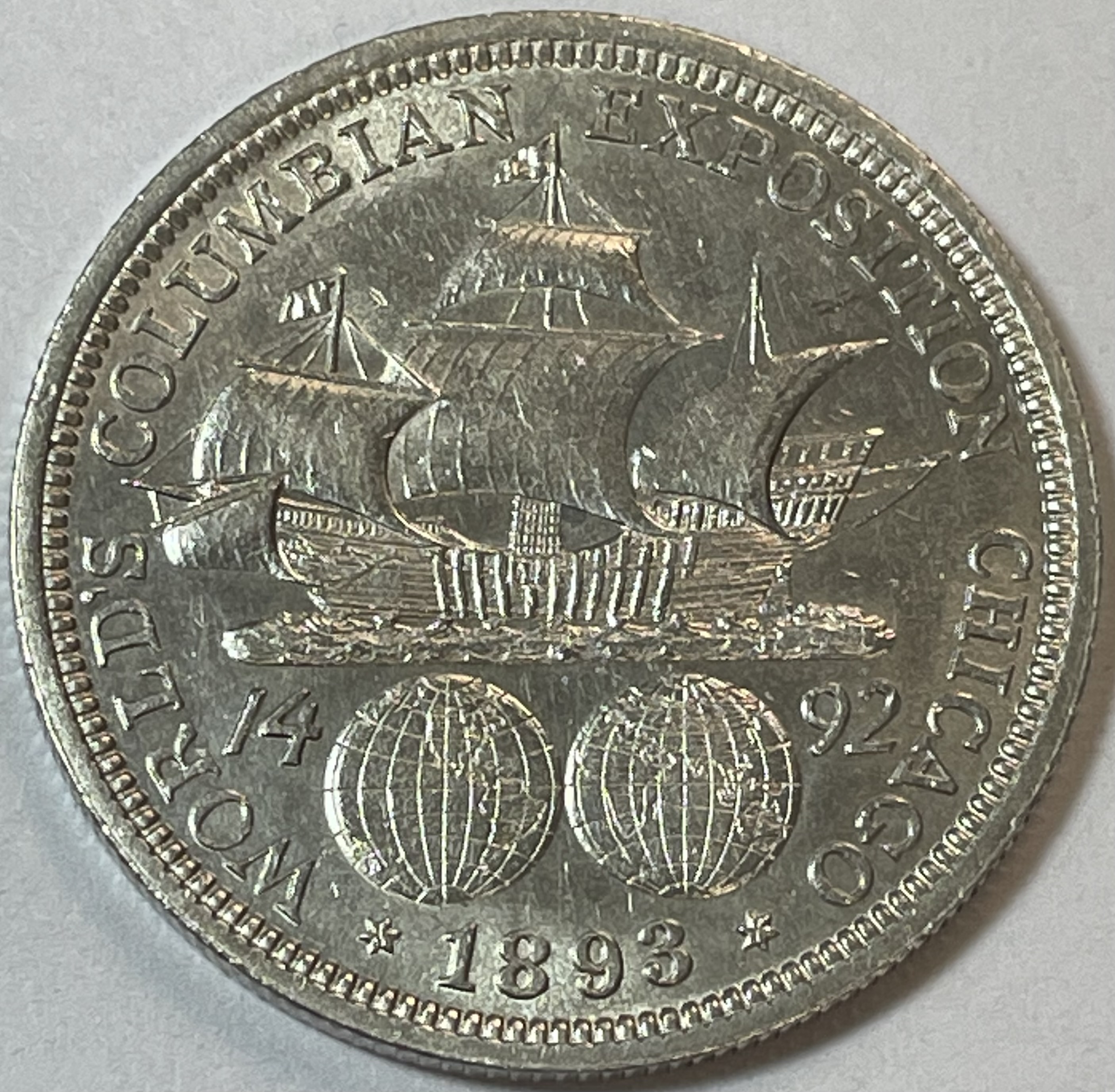 1893 Columbian Exposition Chicago World's Fair Silver Commemorative ...
