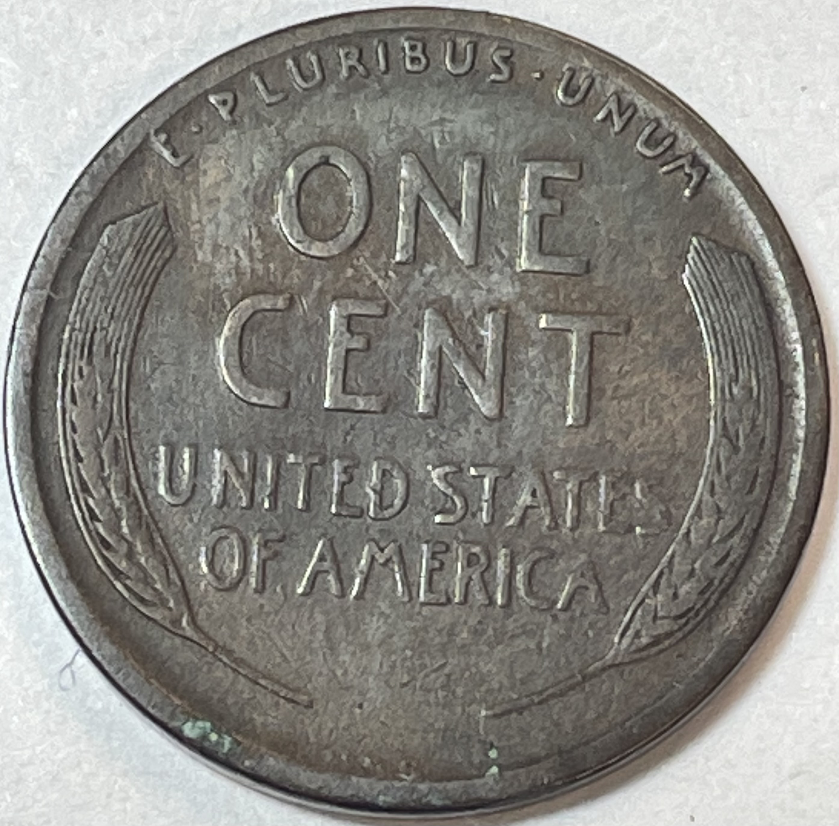 MINT ERROR 1909 VDB Lincoln Wheat Cent Obverse Lamination Error Near ...