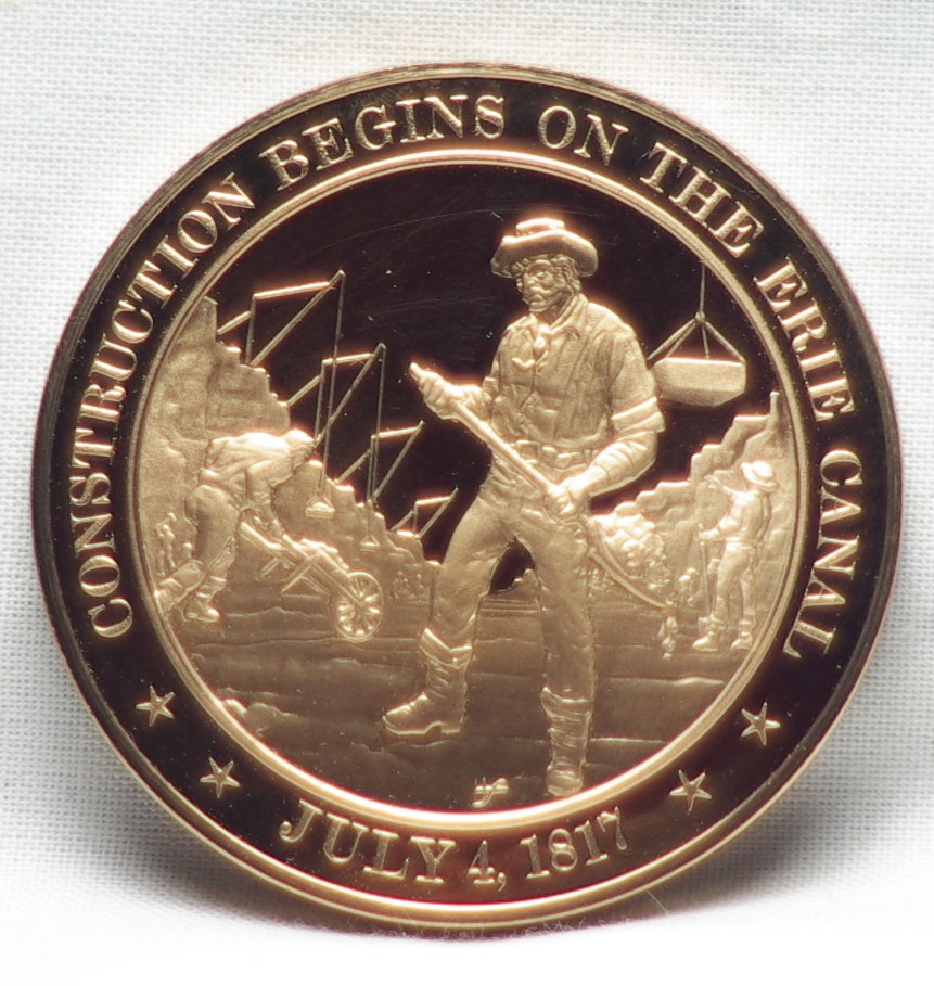 US Commemorative Medal "Construction Begins On The Erie Canal ...