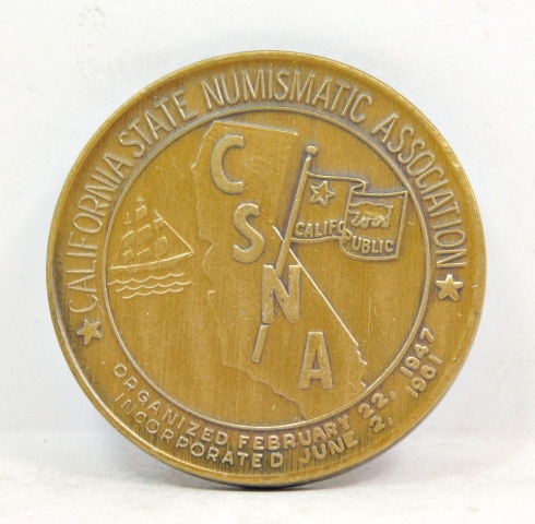 California State Numismatic Association Commemorative Medal/Coin - 1993 ...