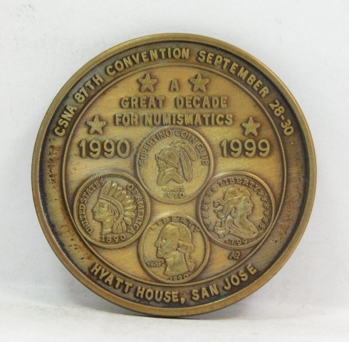 California State Numismatic Association Commemorative Medal/Coin - 1999 ...