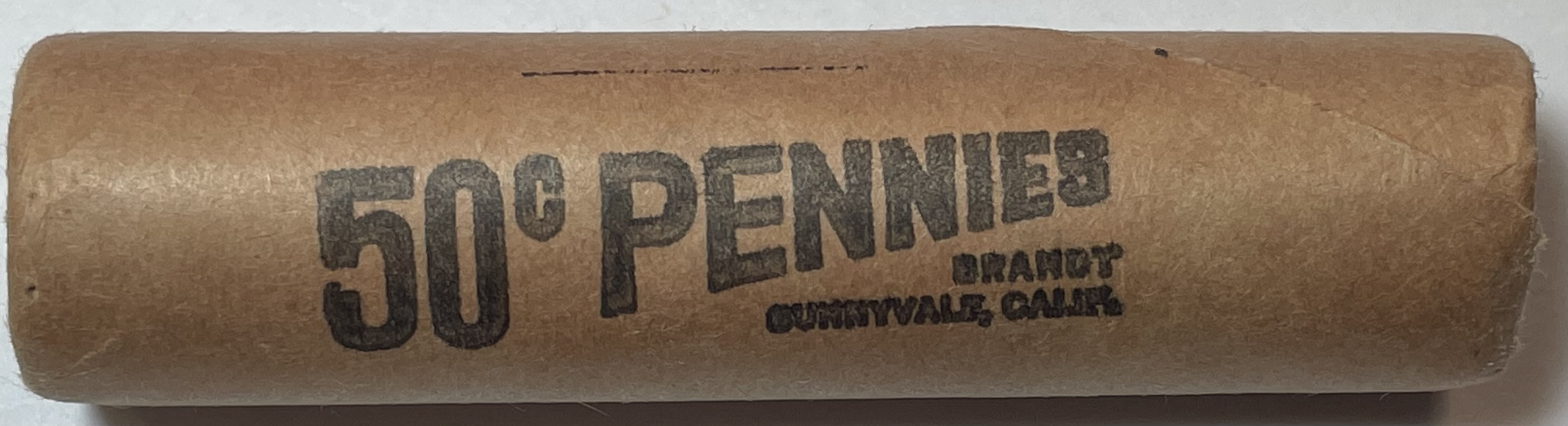 Original Vintage Bank Wrapped Mystery Roll of Cents | Property Room