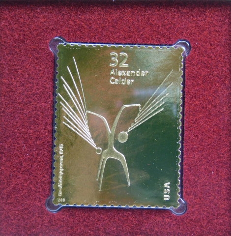 22K Gold Proof Replica Stamp - Alexander Calder -Un Effet du Japonais ...