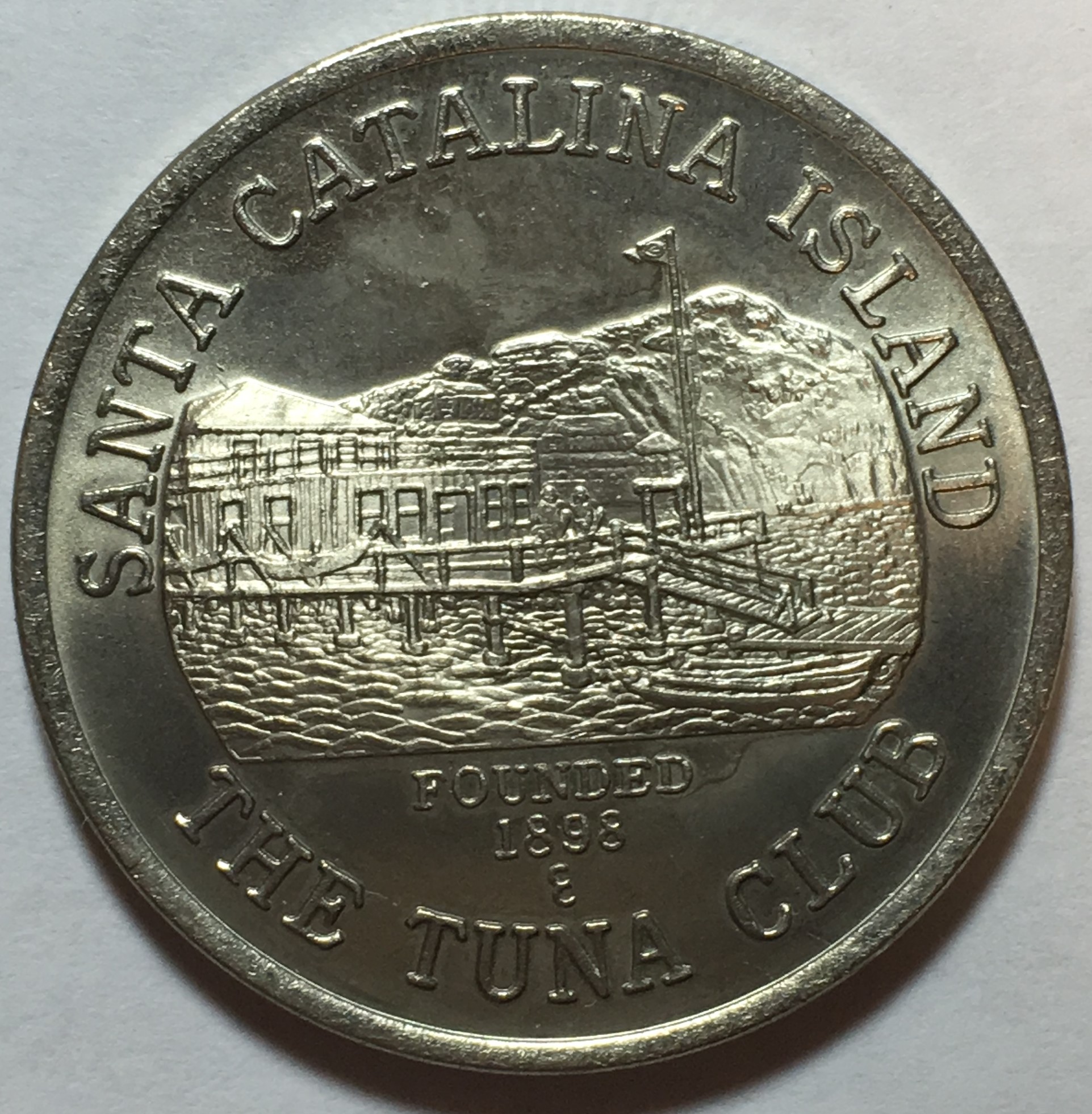 1995 Santa Catalina Island Tuna Club Two Trade Dollars Coin | Property Room