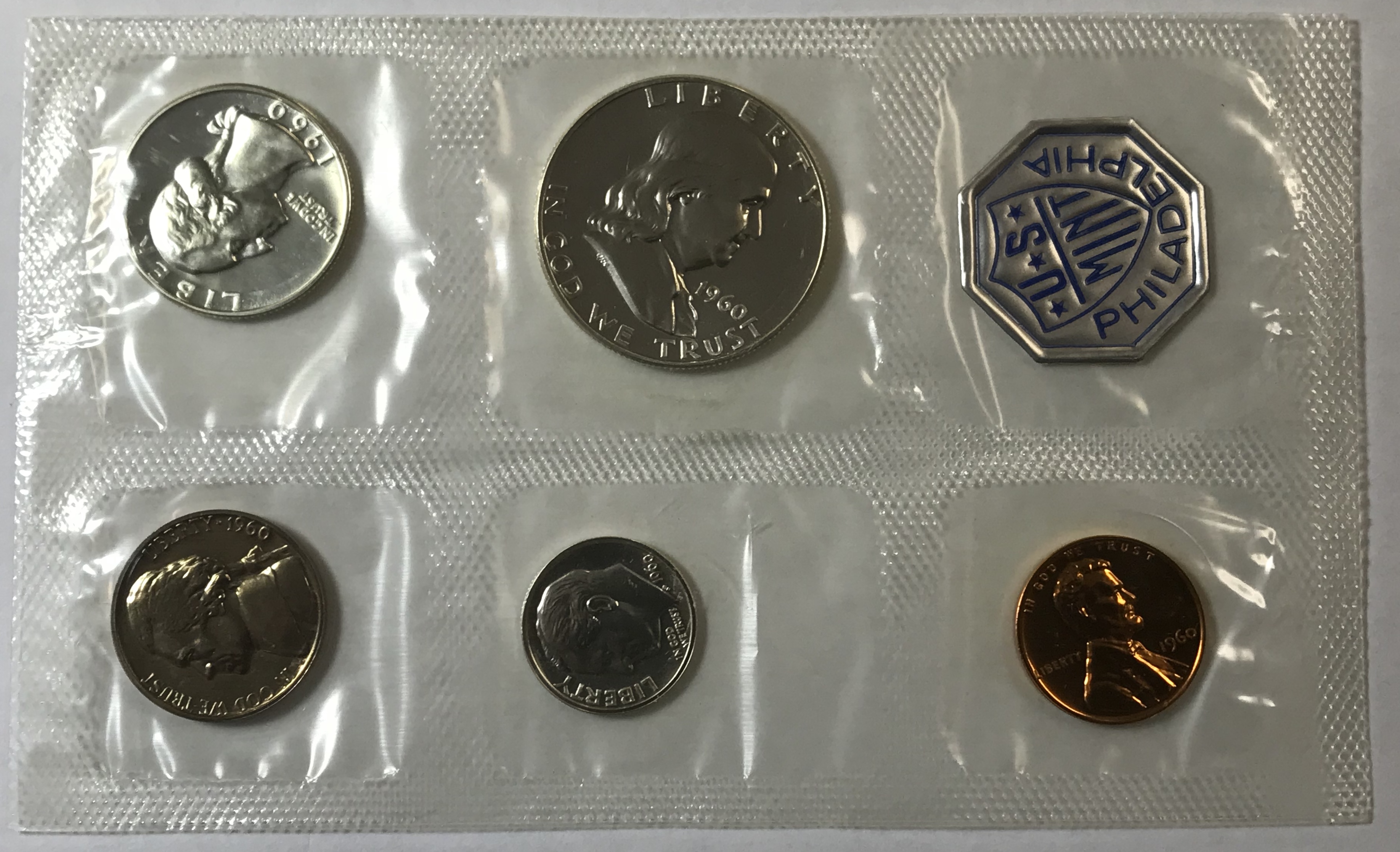 1960 US Mint Silver Proof Set in Original Mint Packaging and Envelope ...
