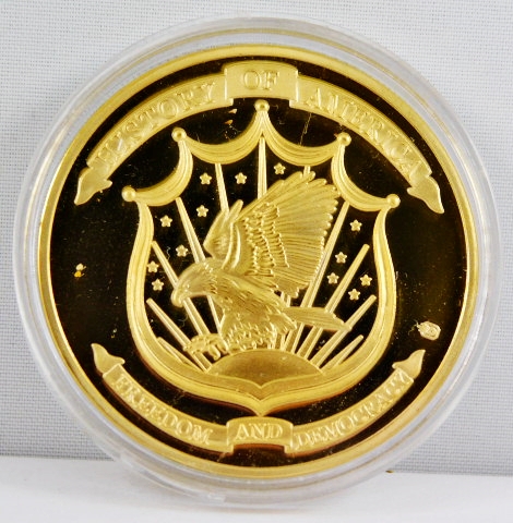From the Symbols of Freedom Coin Collection - 1.5" Medallion Layered in ...