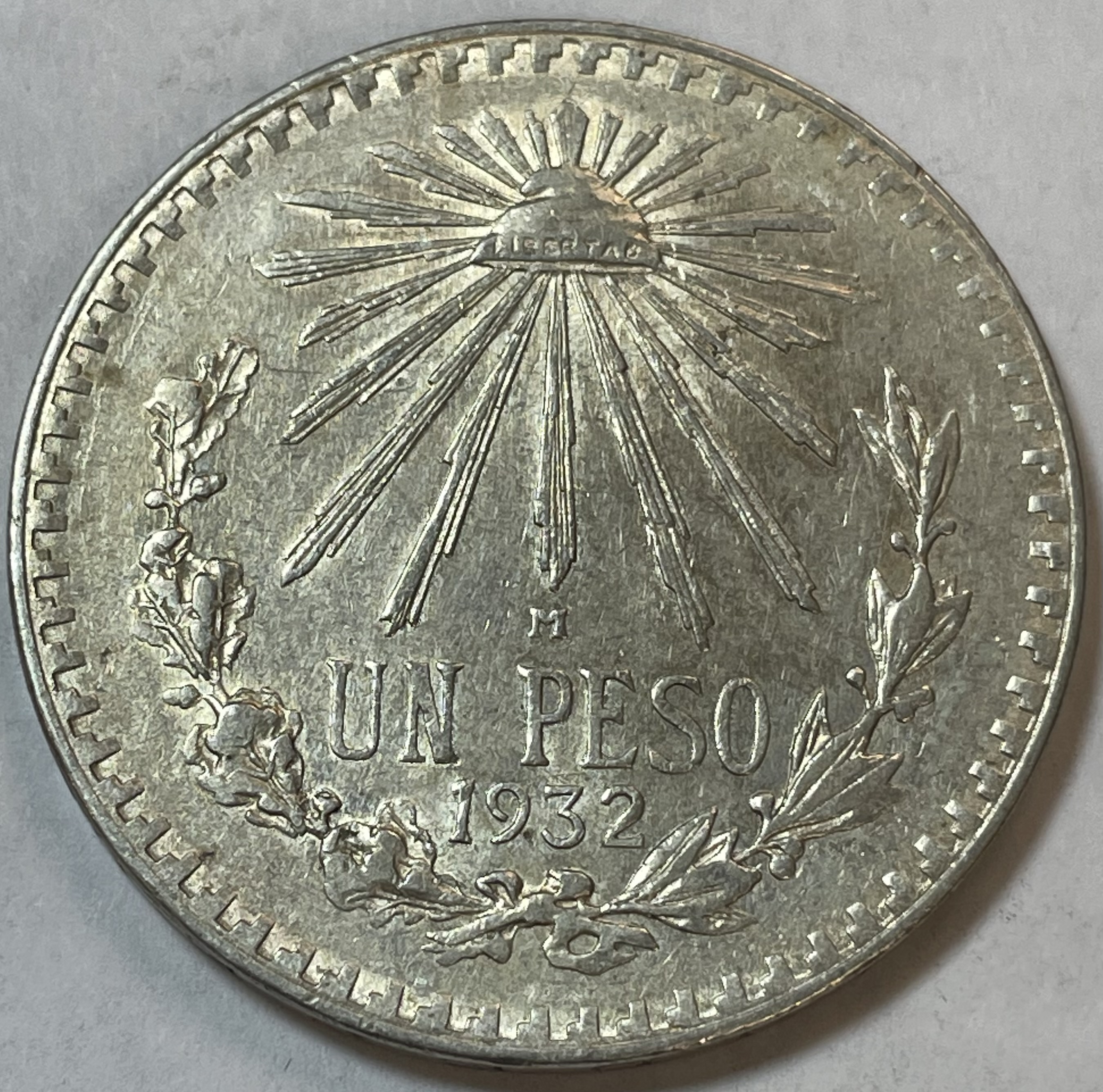 1932 Mexico Silver Peso - HIGH GRADE | Property Room
