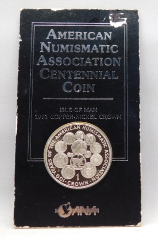 American Numismatic Association (ANA) Centennial Coin-Isle Of Man 1991 ...