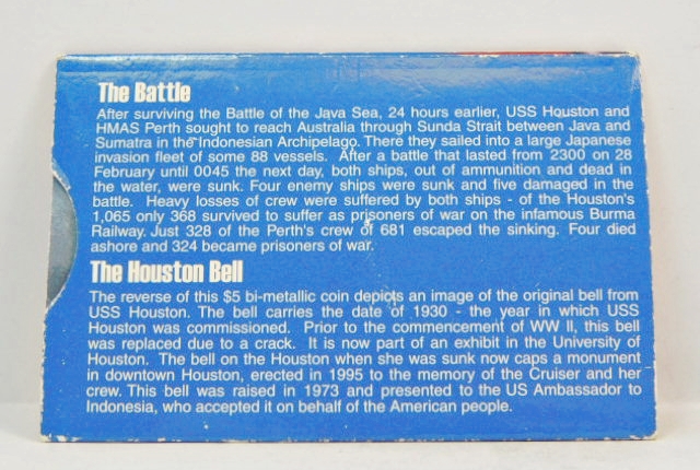 2002 Australian USS Houston Ships Bell: Battle Of Sunda Strait ...