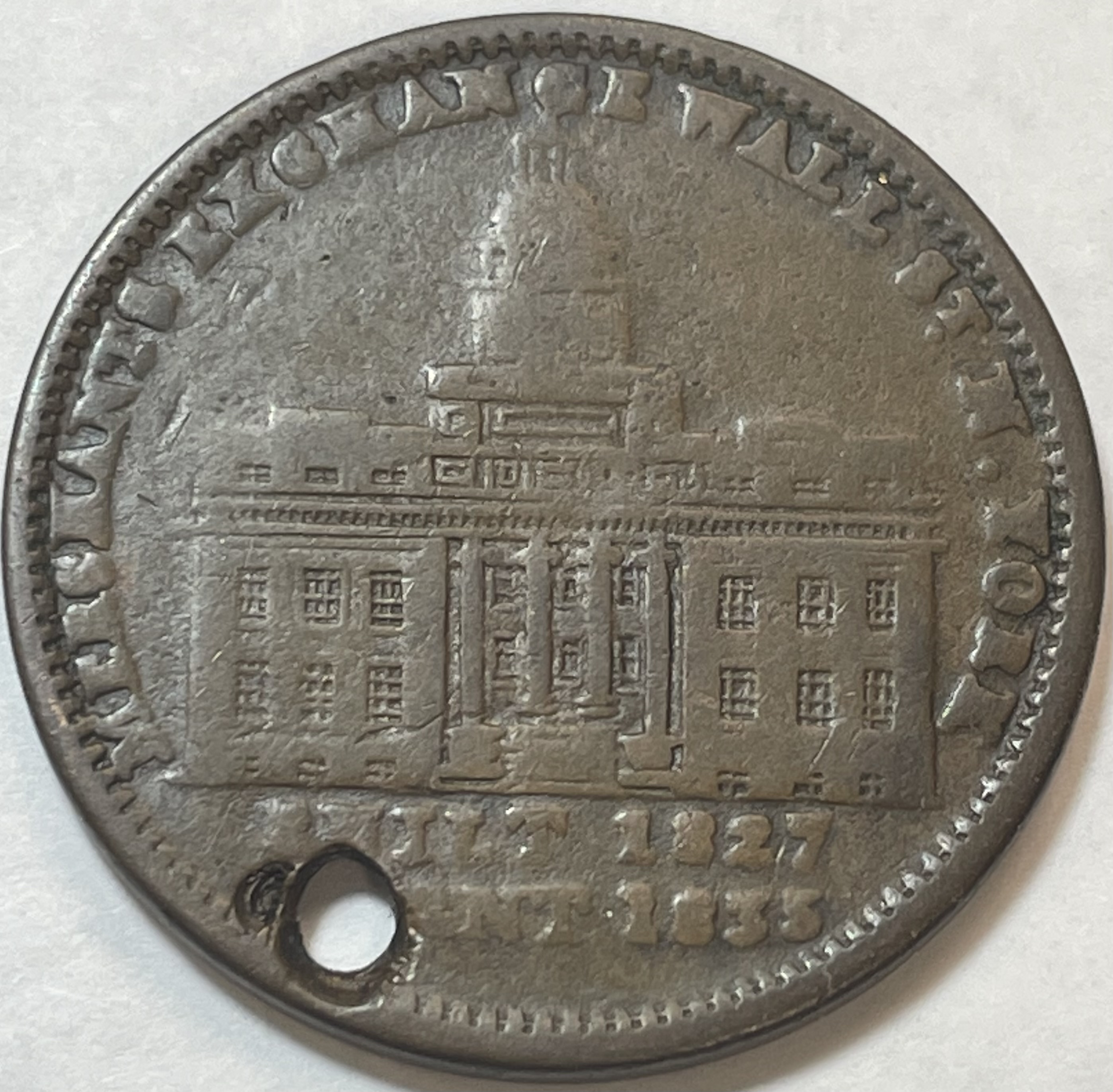 1835 Hard Times Token - Merchants Exchange Wall Street - New York ...