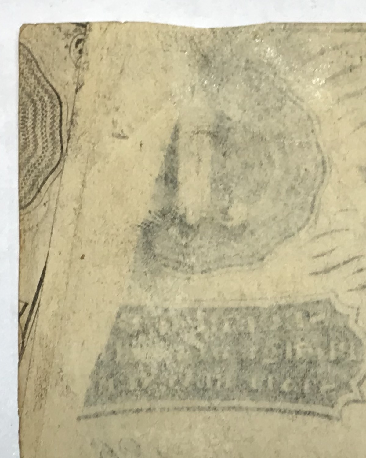 RARE BUTTERFLY FOLD ERROR - 1860s $1 State of Missouri State Guard ...