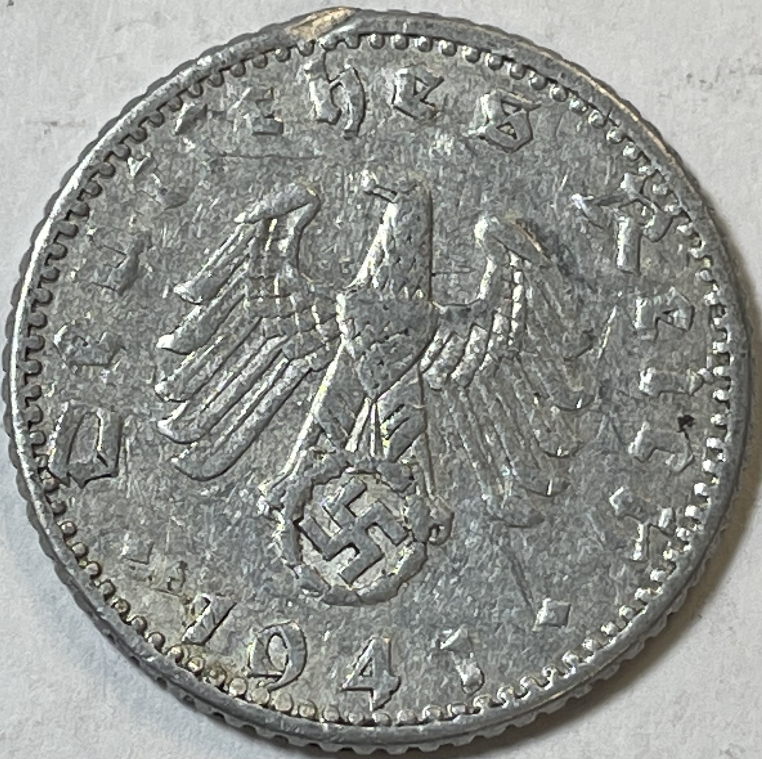 1941A Germany World War II 50 Reichspfennig | Property Room