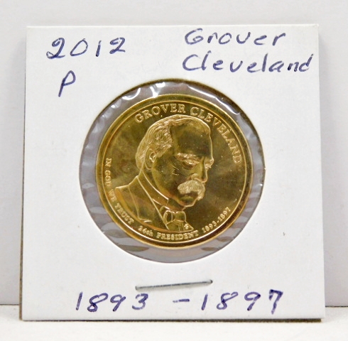 2012-P Grover Cleveland Presidential One Dollar Uncirculated Coin ...