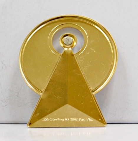 Vulcan Idic Star Trek Insignia Collection - 24K Gold Layered Sterling ...