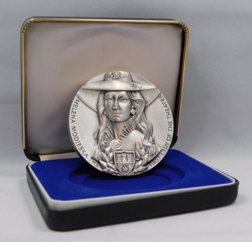 7 oz .999 Fine Silver Ultra High Relief Helena Modjeska - First Lady of ...