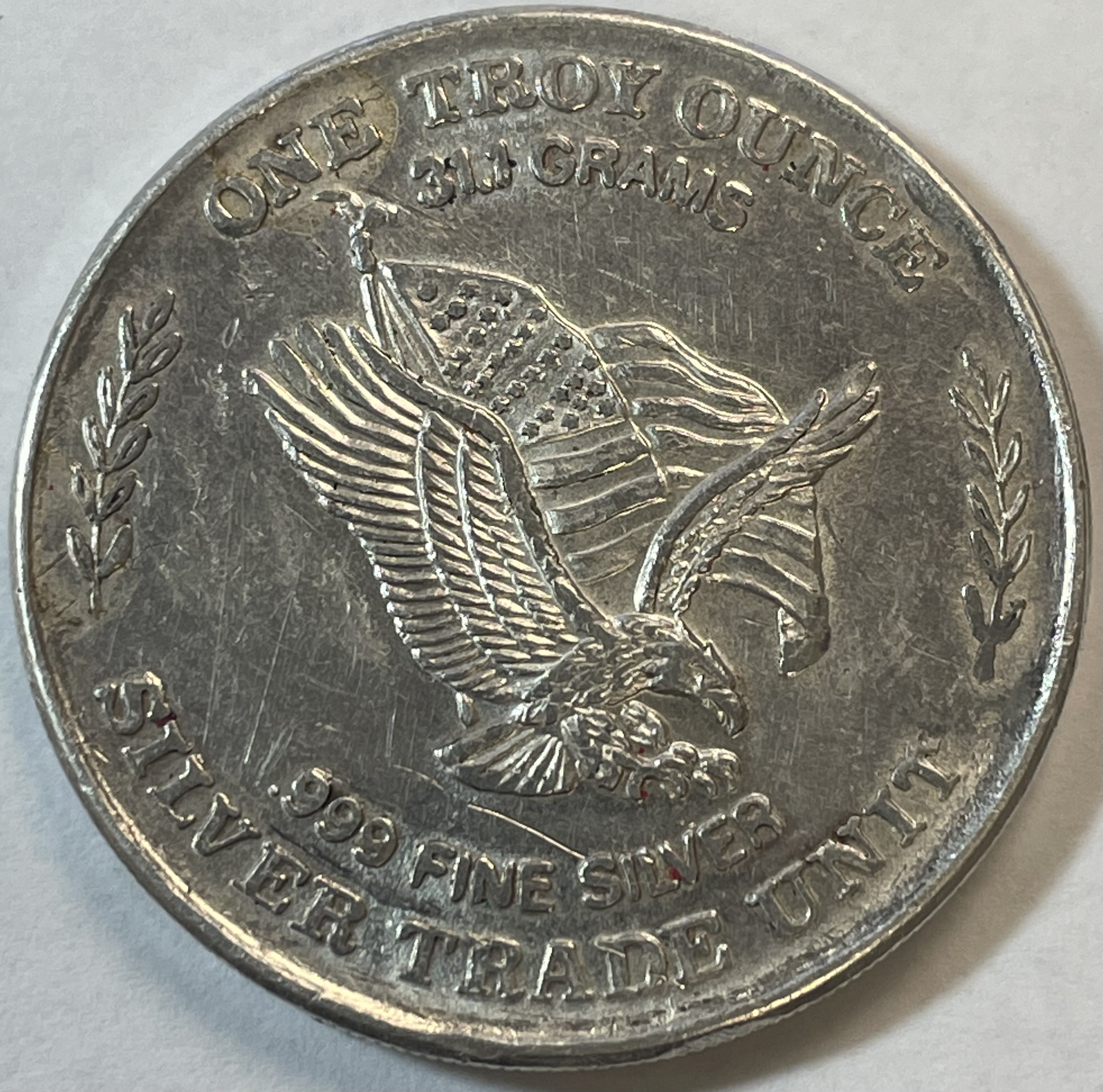 1 oz .999 Fine Silver 1981 Silver Trade Unit Minted From U.S. Strategic ...