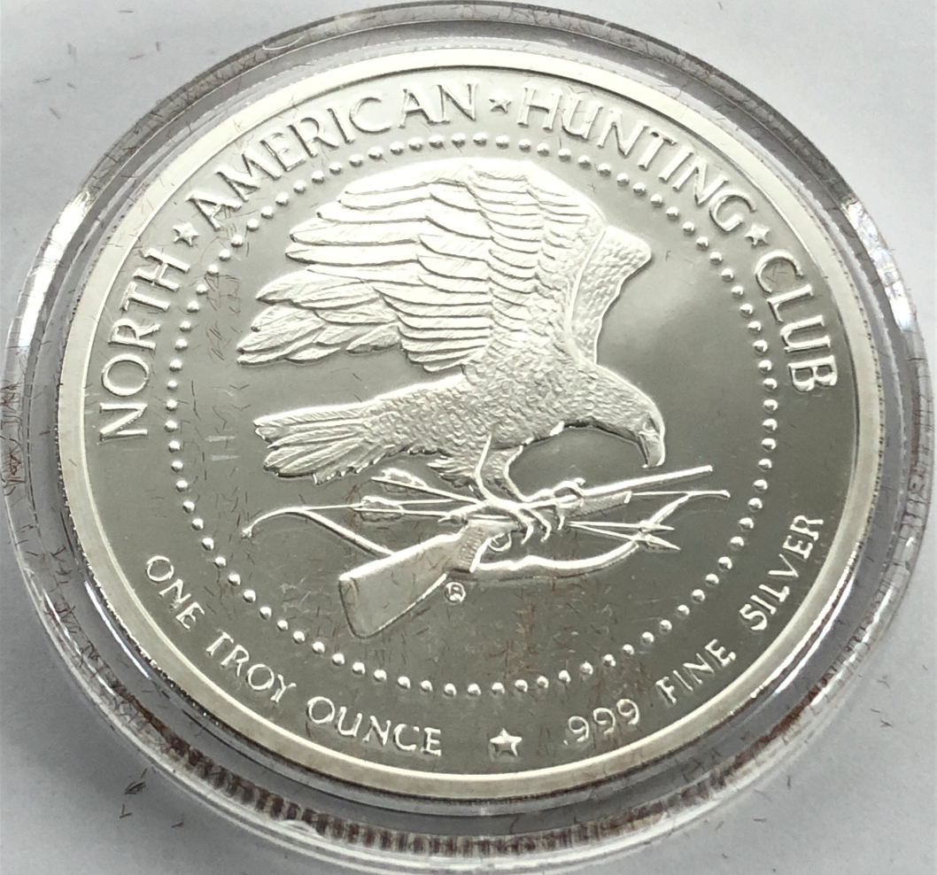 Alaska Yukon Moose North American Hunting Club 999 Silver 1 Troy Oz in ...