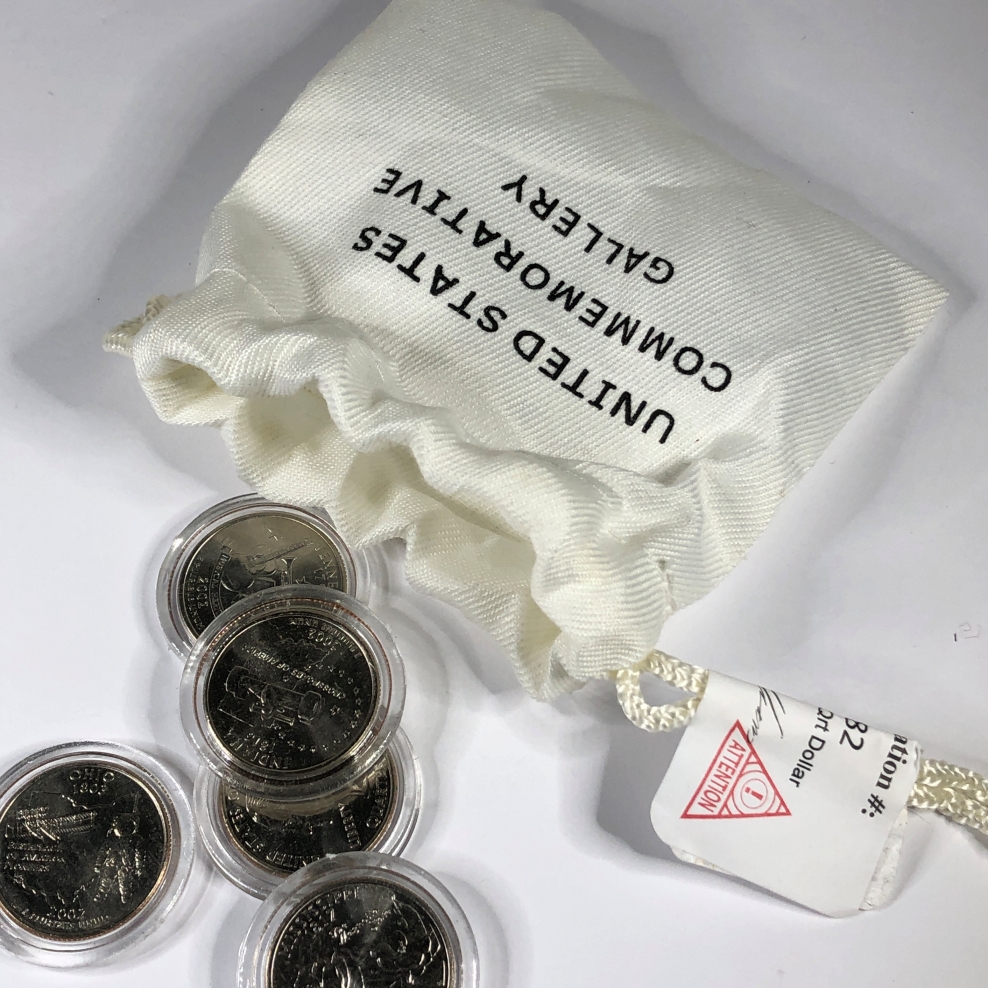 All Five 2002 State Commemorative Quarters*Uncirculated*In Capsules and ...