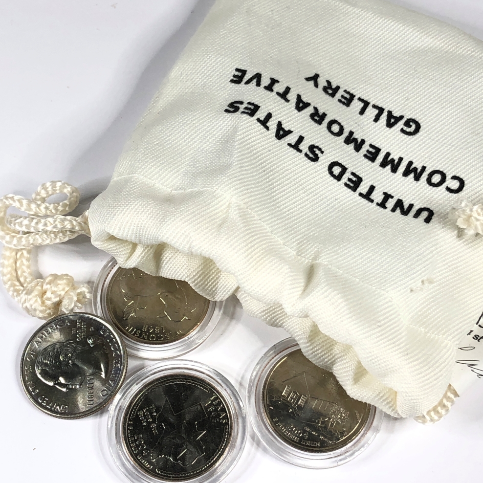 All Five 2004 State Commemorative Quarters*Uncirculated*In Capsules ...