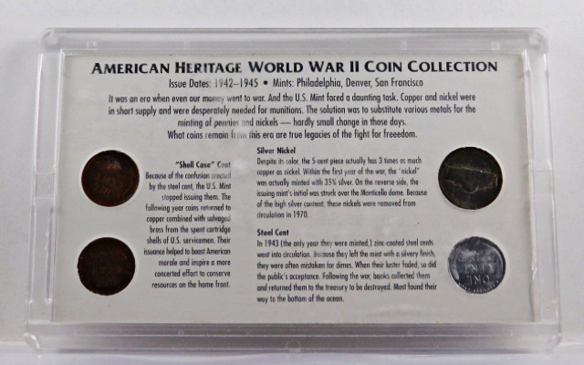 American Heritage World War II Coin Collection - Includes Silver War ...