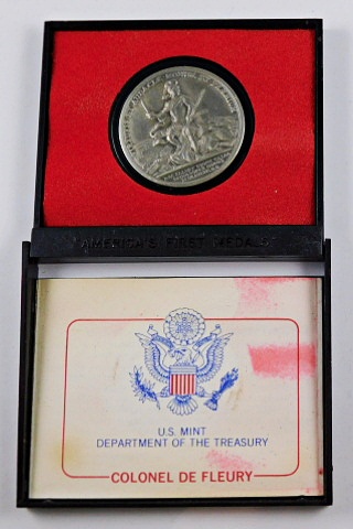 America's First Medals*Colonel De Fleury*US Minted Pewter | Property Room