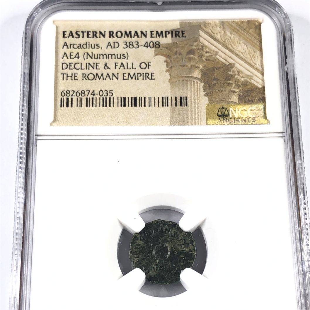 Ancient*Eastern Roman Empire*Arcadius, AD 383-408*AE4 (Nummus)*Decline ...