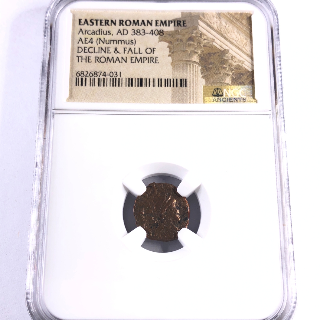 Ancient*Eastern Roman Empire*Arcadius, AD 383-408*AE4 (Nummus)*Decline ...