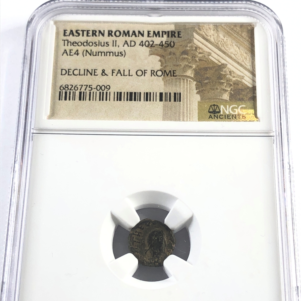Ancient*Eastern Roman Empire*Theodosius II, AD 402-450*AE4 (Nummus ...