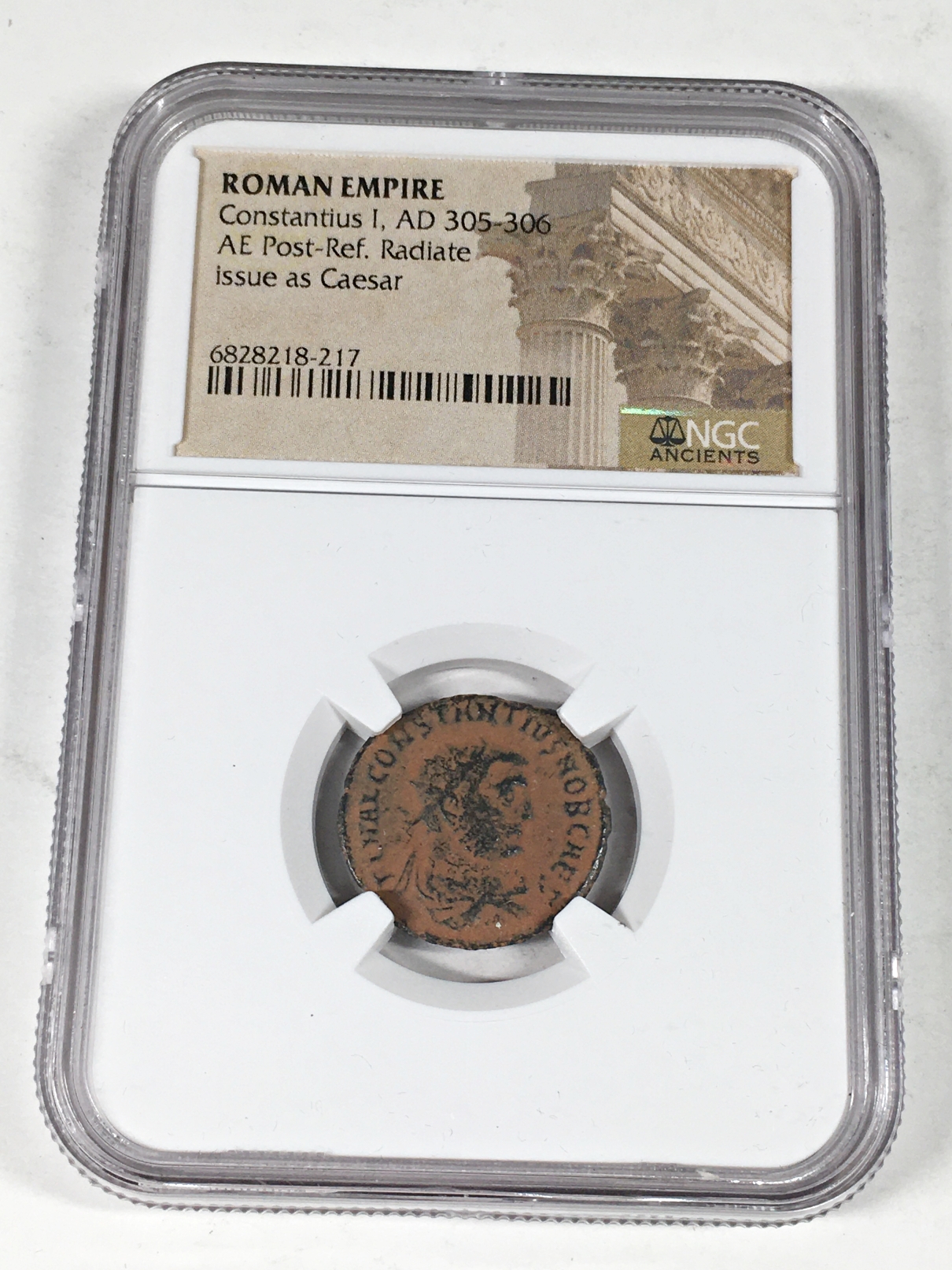 Ancient*Roman Empire*Constantius I, AD 305-306*AE Post-Ref. Radiate ...