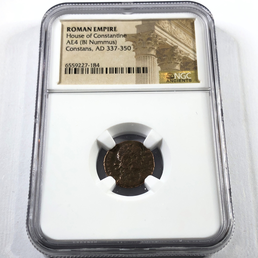 Ancient*Roman Empire*House of Constantine*AE4 (BI Nummus)*Constans, AD ...