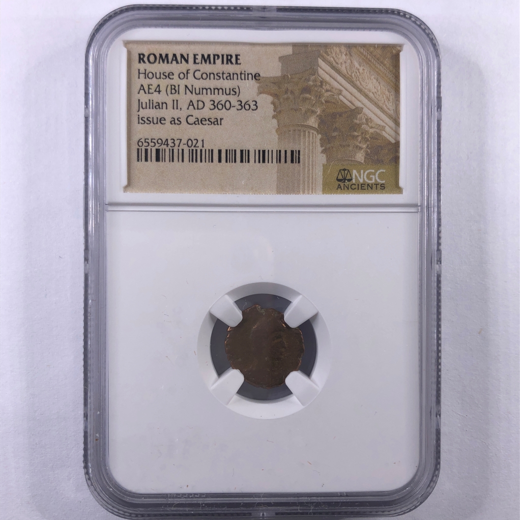 Ancient*Roman Empire*House of Constantine*AE4 (BI Nummus)*Julian II, AD ...