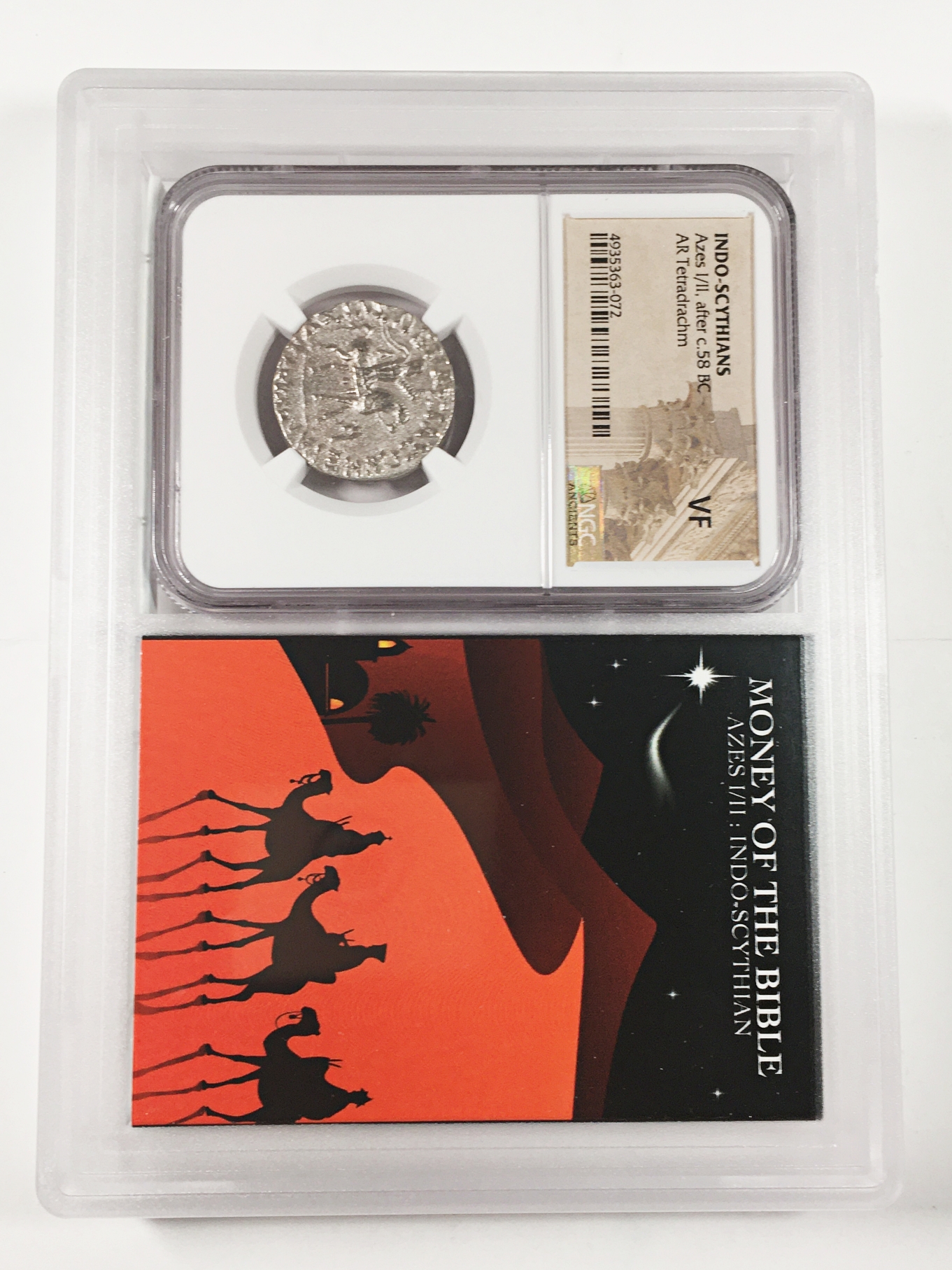 Ancient*Silver*Indo-Scythians*Azes I/II, after c. 58 BC*AR Tetradrachm ...