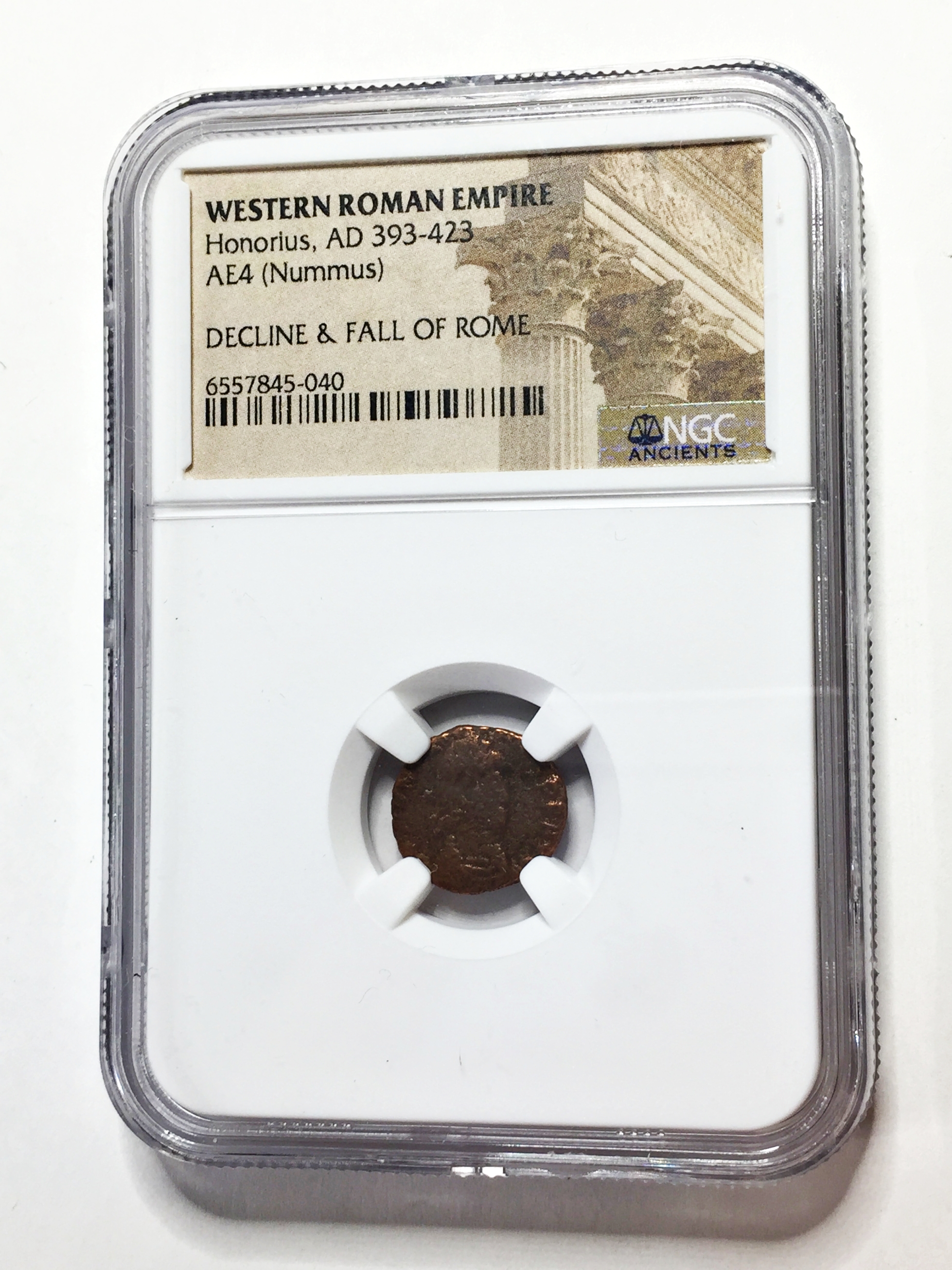 Ancient*Western Roman Empire*Honorius, AD 393-423*AE4 (Nummus)*Decline ...