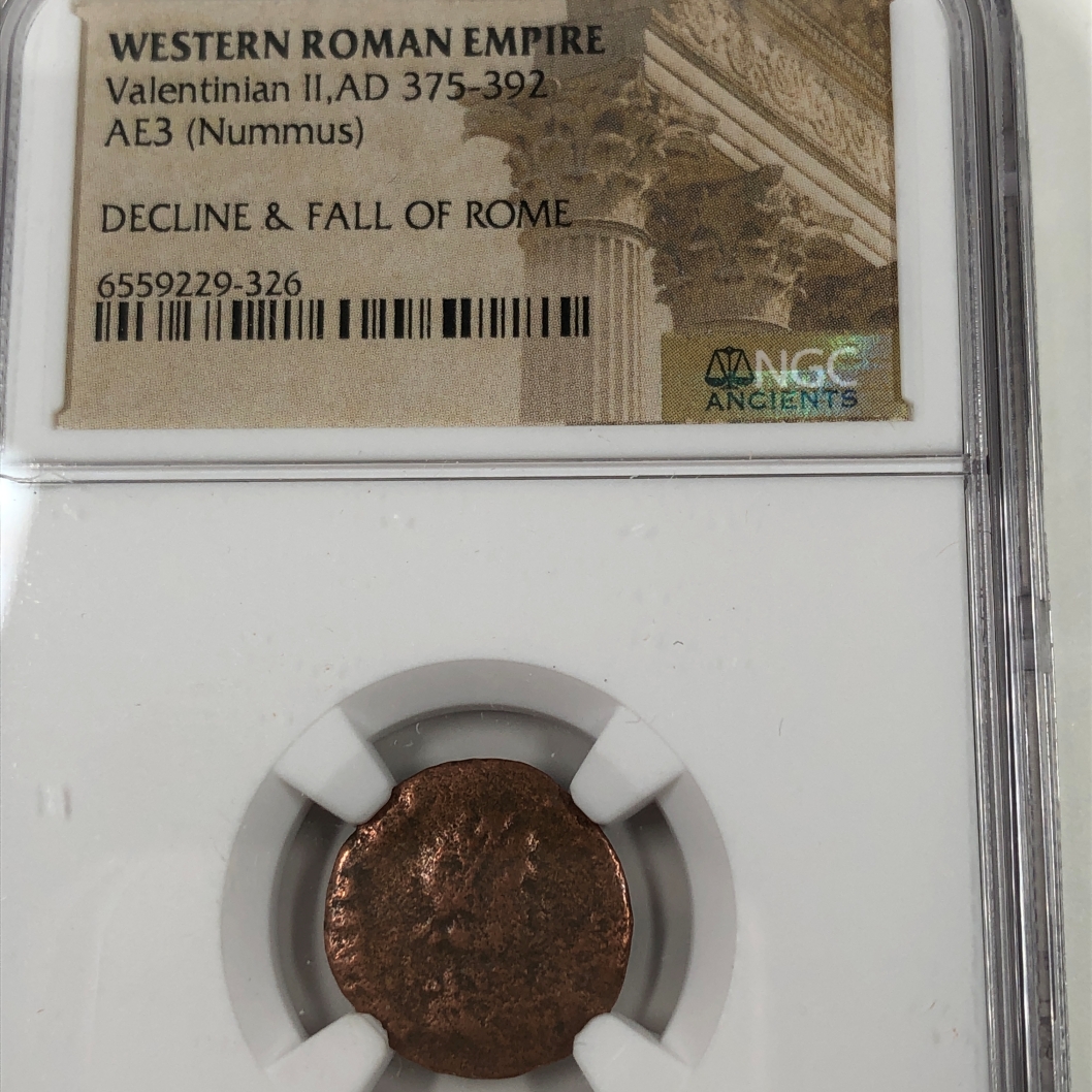 Ancient*Western Roman Empire*Valentinian II, AD 375-392*AE3 (Nummus ...