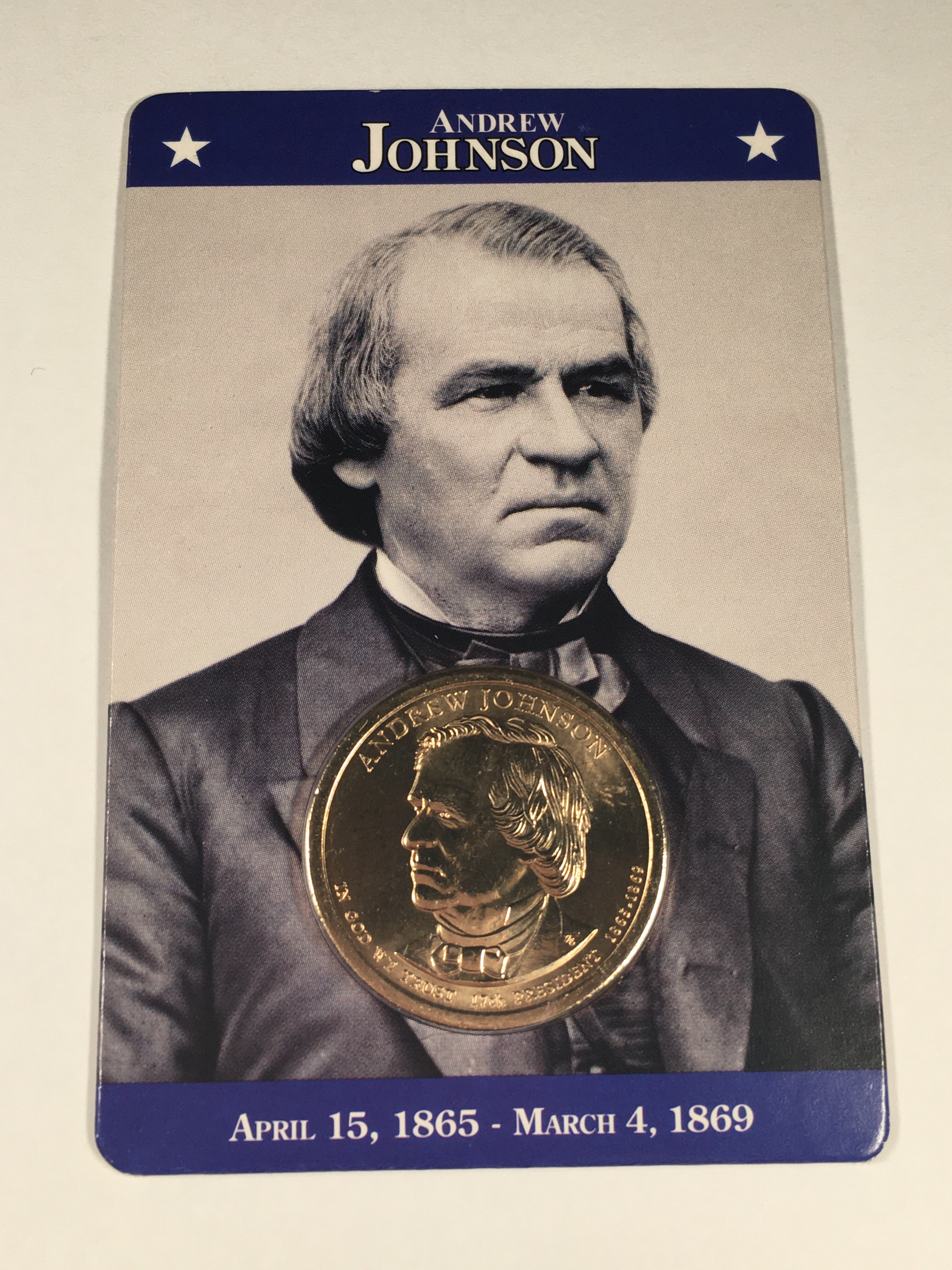Andrew Johnson Presidential Commemorative Dollar*Brilliant Uncirculated ...