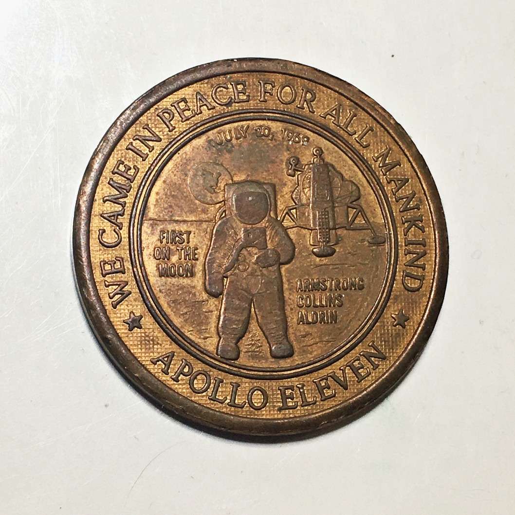 Apollo Eleven Commemorative Medallion*We Came in Peace for All Mankind ...