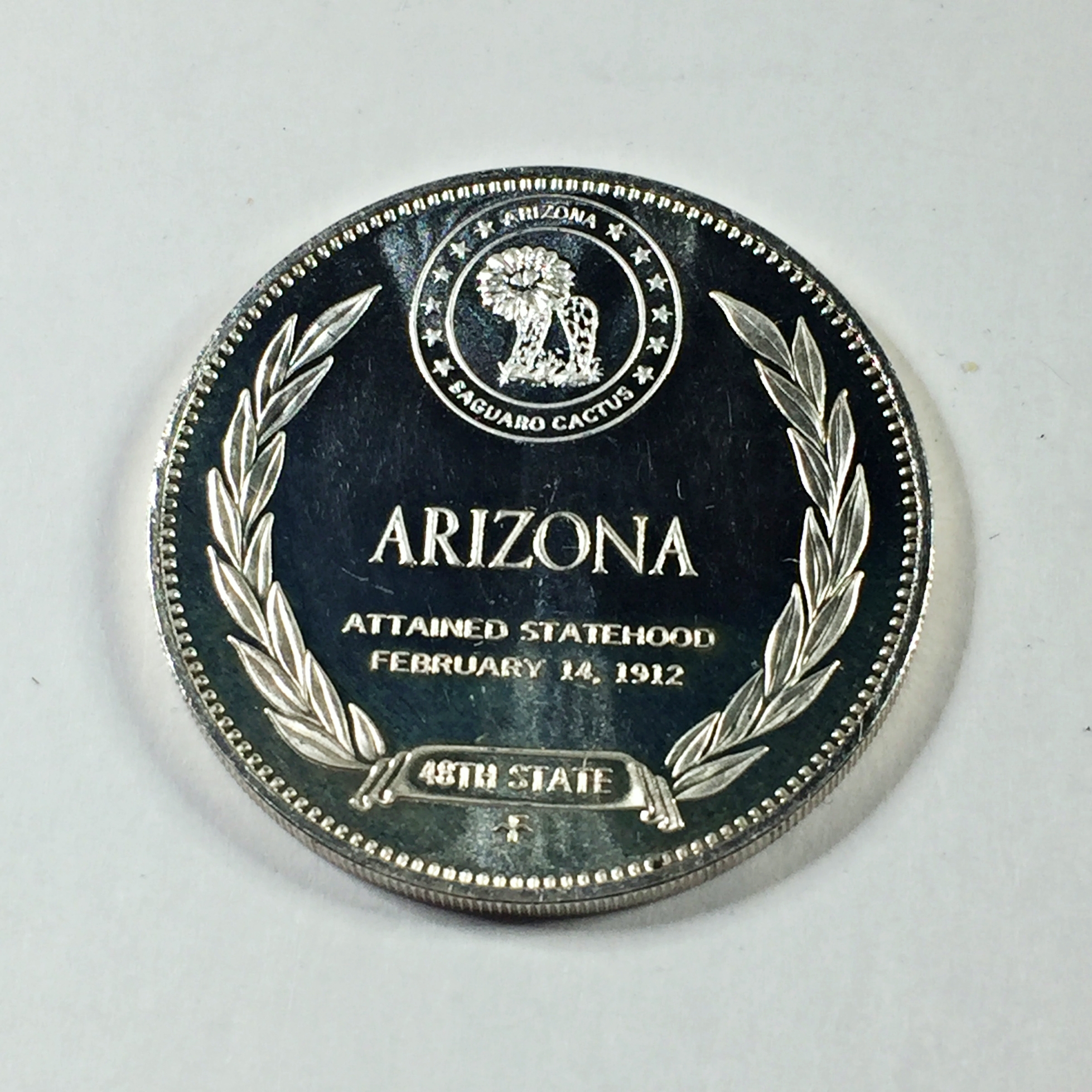 Arizona*The Sun Country* 0.47oz Sterling Silver Medallion | Property Room